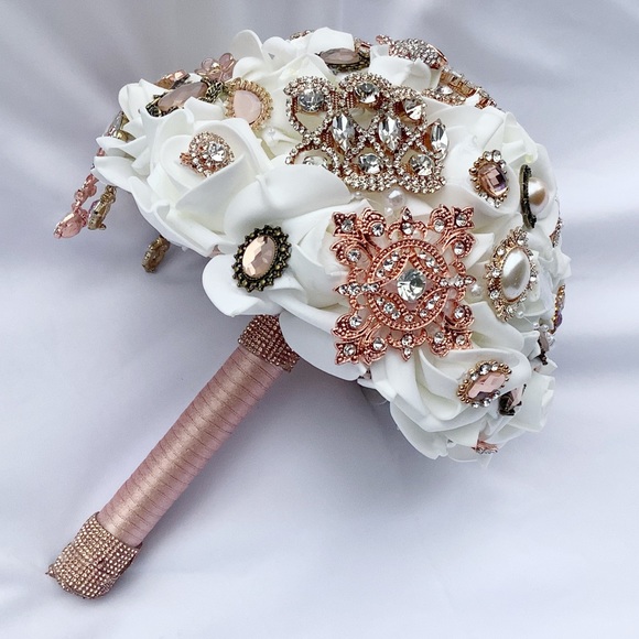 Hand Crafted | Accessories | Small Bedazzled Bouquet Flower Girl ...